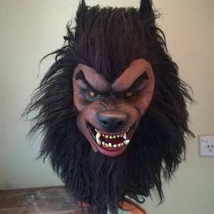 Goosebumps Scary Werewolf Latex Mask Halloween Horror Cosplay Costume ...