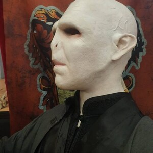 Lord Voldemort Latex Mask Cosplay Halloween Prop Bust Adult Full Head ...