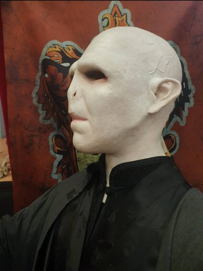 Lord Voldemort Latex Mask Cosplay Halloween Prop Bust Adult - Etsy ...