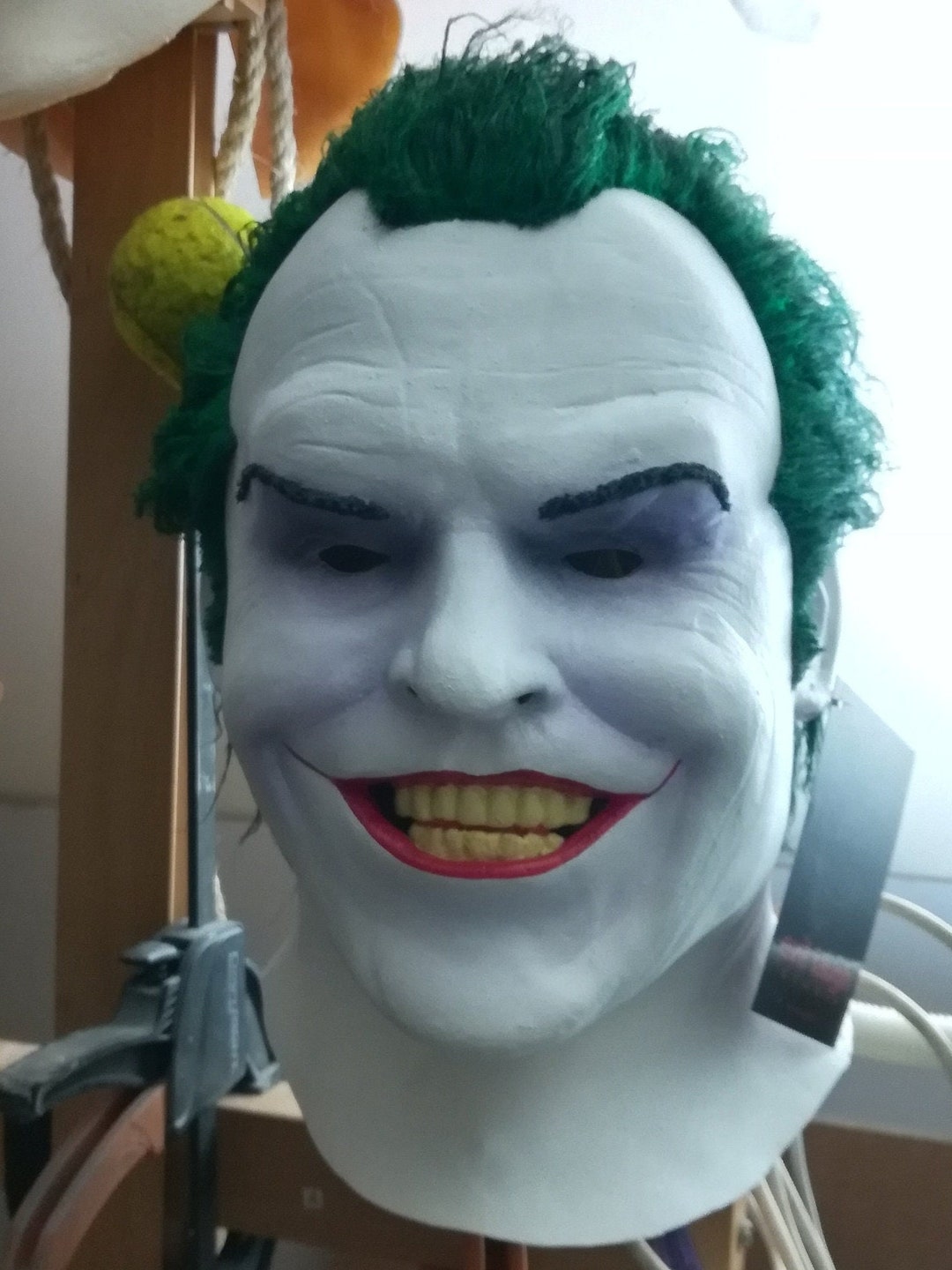 Joker Jack Nicholson Latex Mask Movie Memorabilia Halloween Cosplay ...