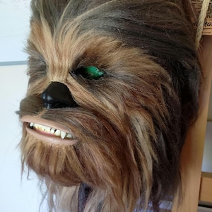 Chewbacca Mask Realistic Cosplay Halloween Prop Bust Adult Head - Etsy