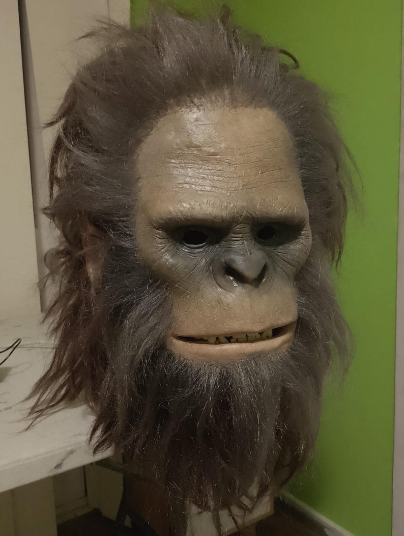Bigfoot, Sasquatch, Skunk Ape, Yowie Mask Realistic Cosplay Halloween ...