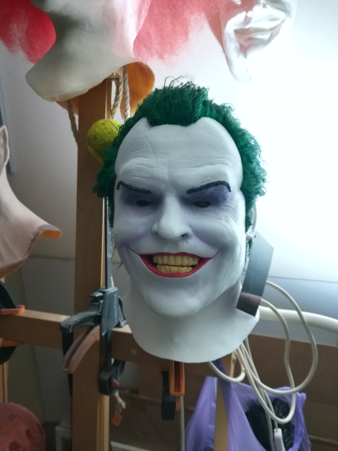 Joker Jack Nicholson Latex Mask Movie Memorabilia Halloween - Etsy