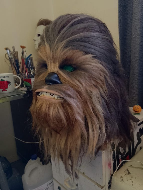 Chewbacca Mask Talking The Force Awakens Chewbacca Cosplay Mask Gloves ...