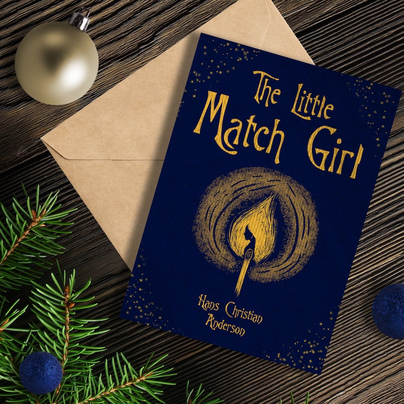 The Little Match Girl | 3D Book Cover Christmas Card - Etsy
