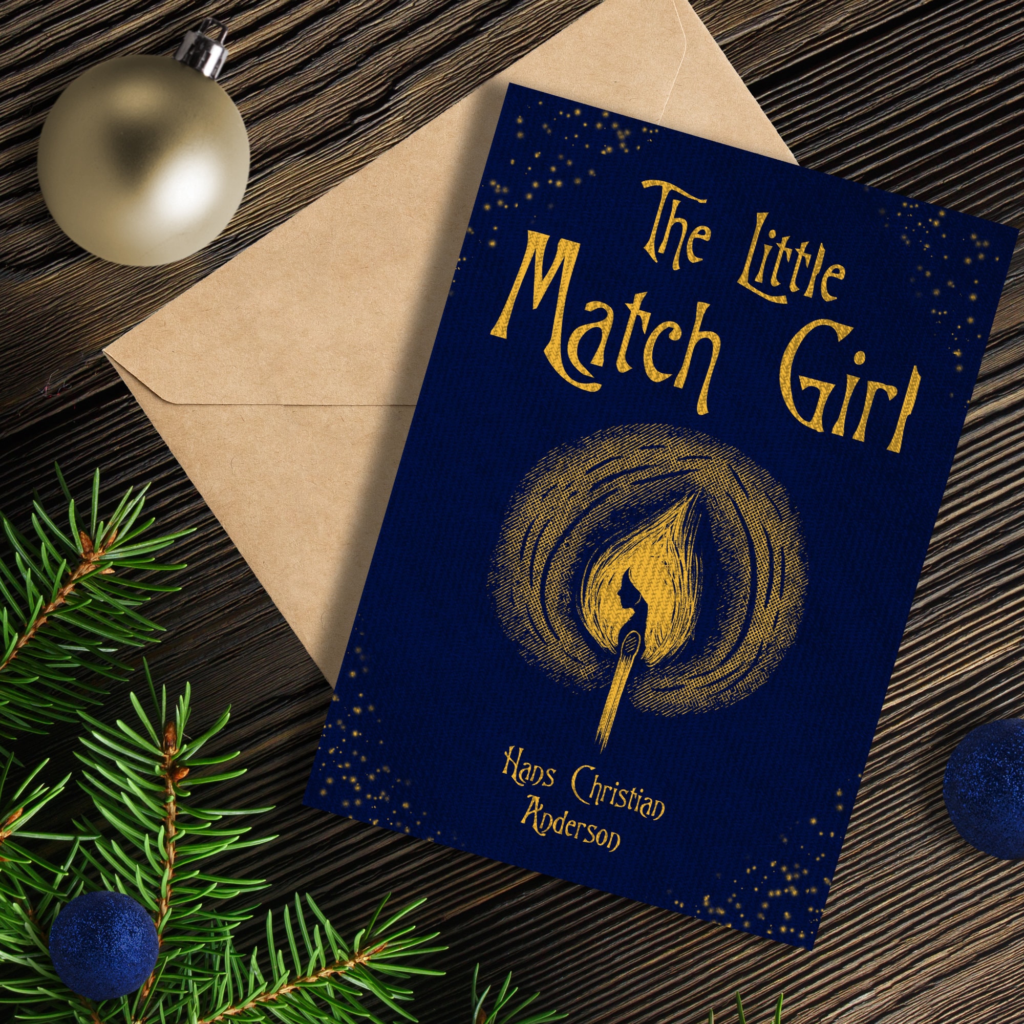 The Little Match Girl | 3D Book Cover Christmas Card - Etsy