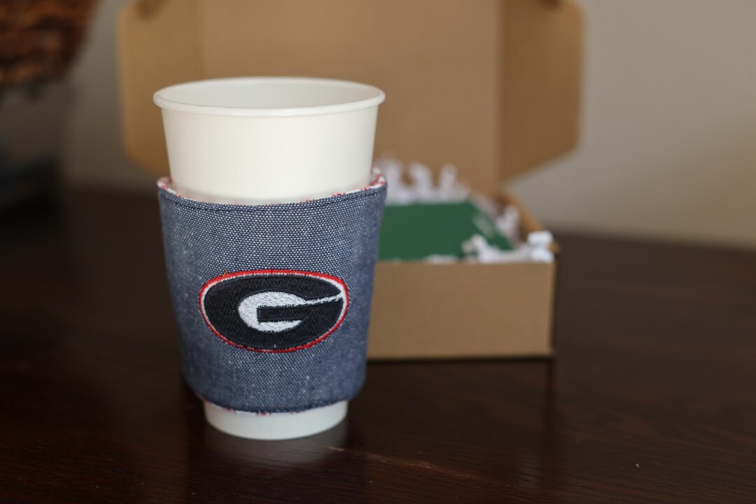 Reversible Coffee Cozy Wrap Sip Sleeve - Georgia - Etsy