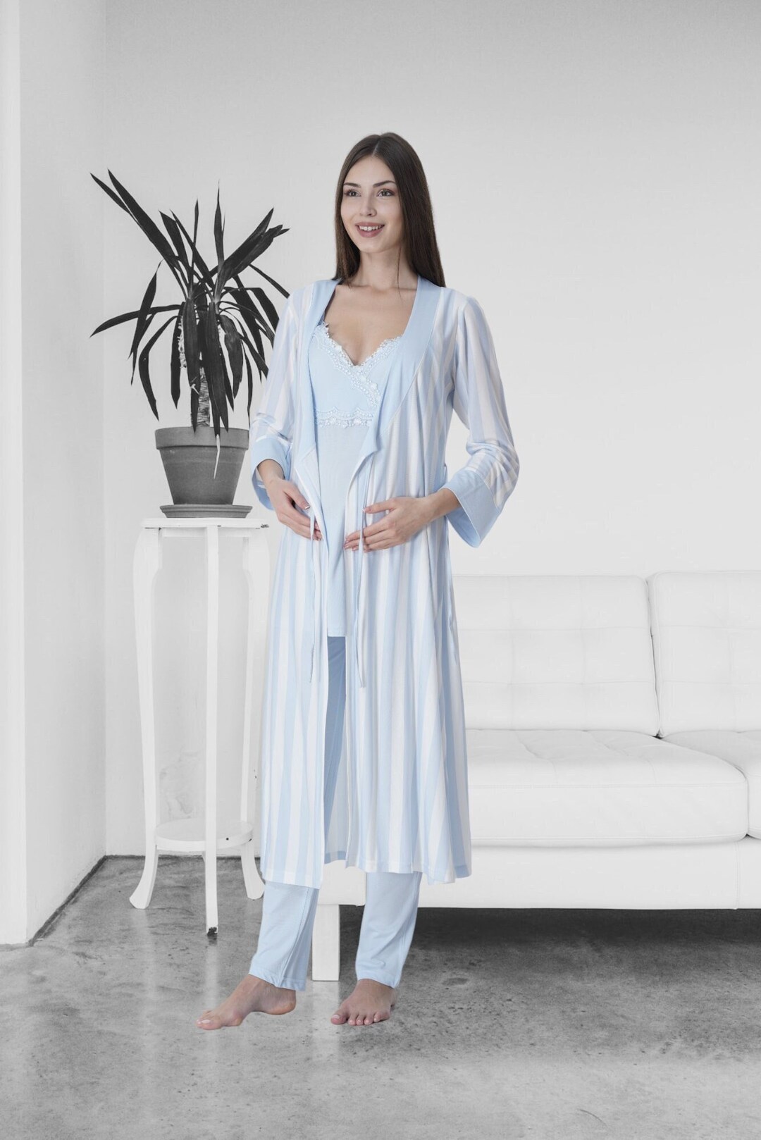 Labor and Delivery Pj and Robe, Maternity Pajamas in Various Colours ...