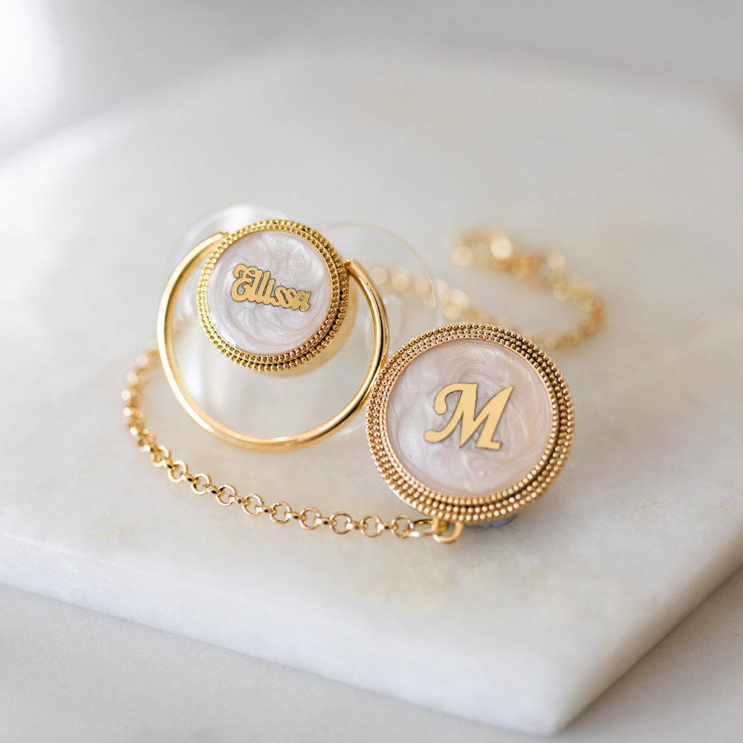 Personalised Dummy and Clip - Baby Shower Gift - New Baby Gift - Etsy