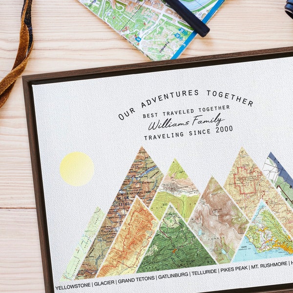Adventure Map for Couple - Etsy