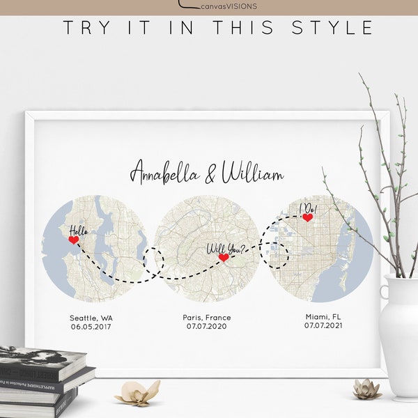 Custom Map Gift - 60+ Gift Ideas for 2024