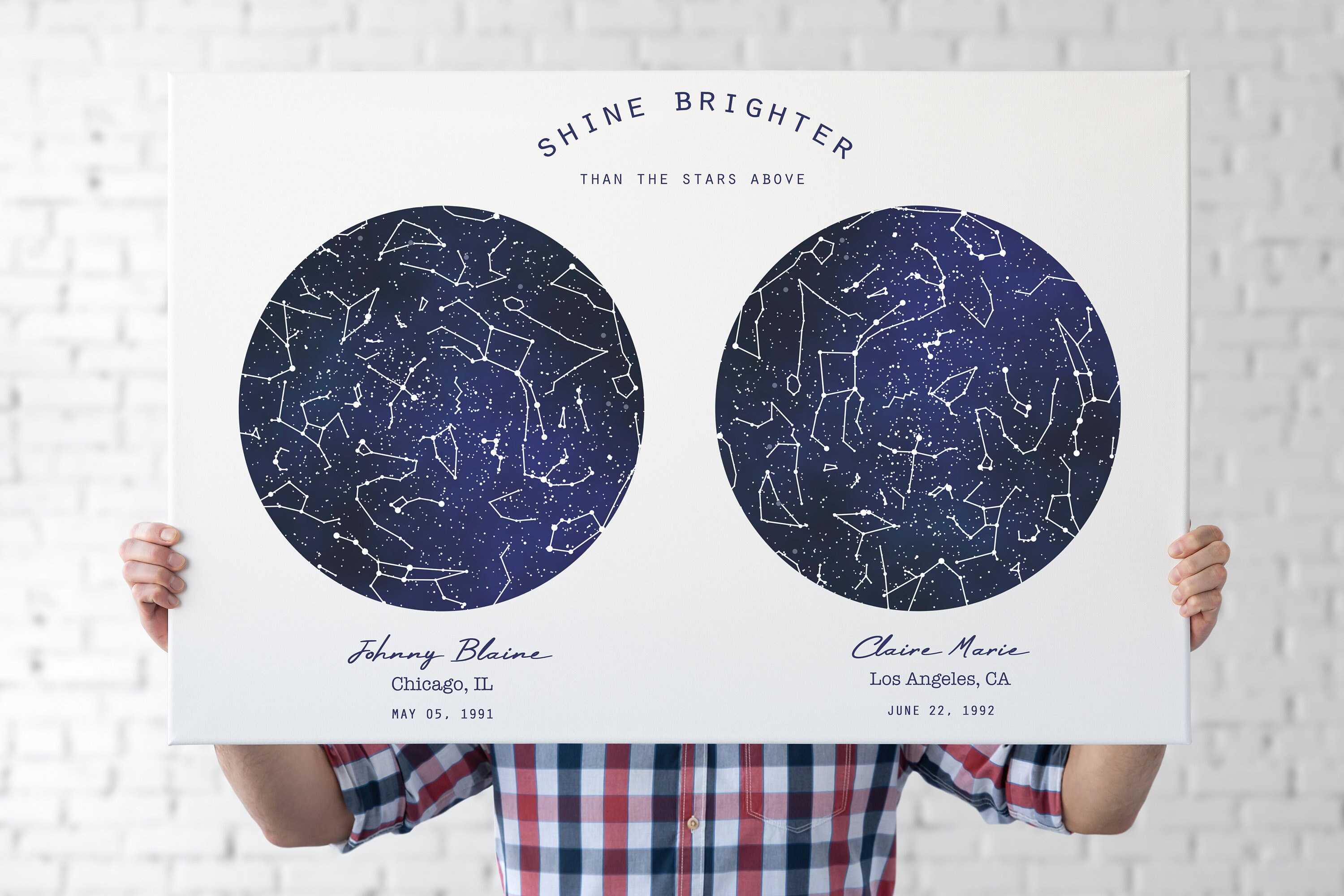 Star map Custom Star map 2 Sky Star Maps Constellation | Etsy