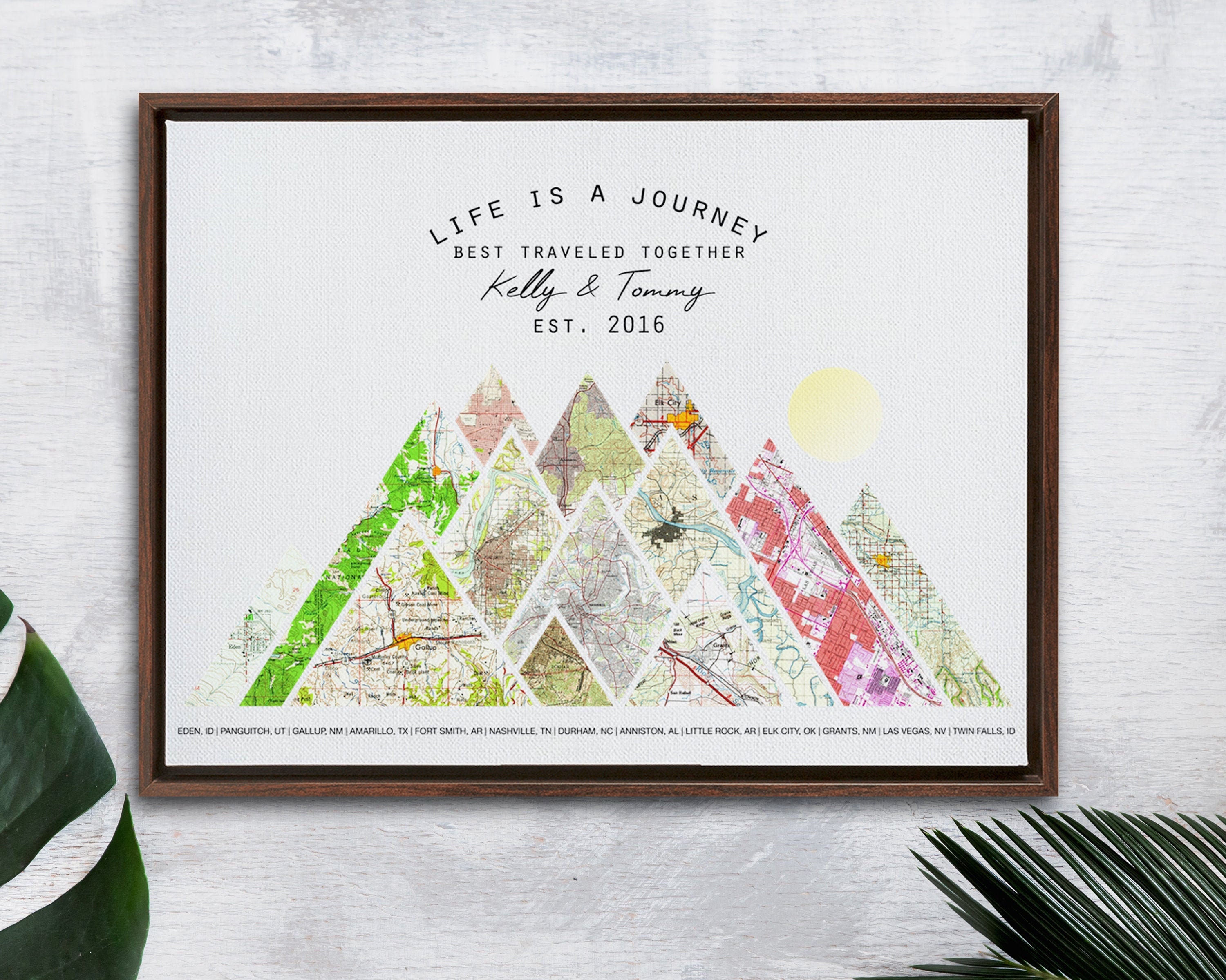 PERSONALIZED ADVENTURE MAP Mountain Wall Art Map Art Custom - Etsy Canada