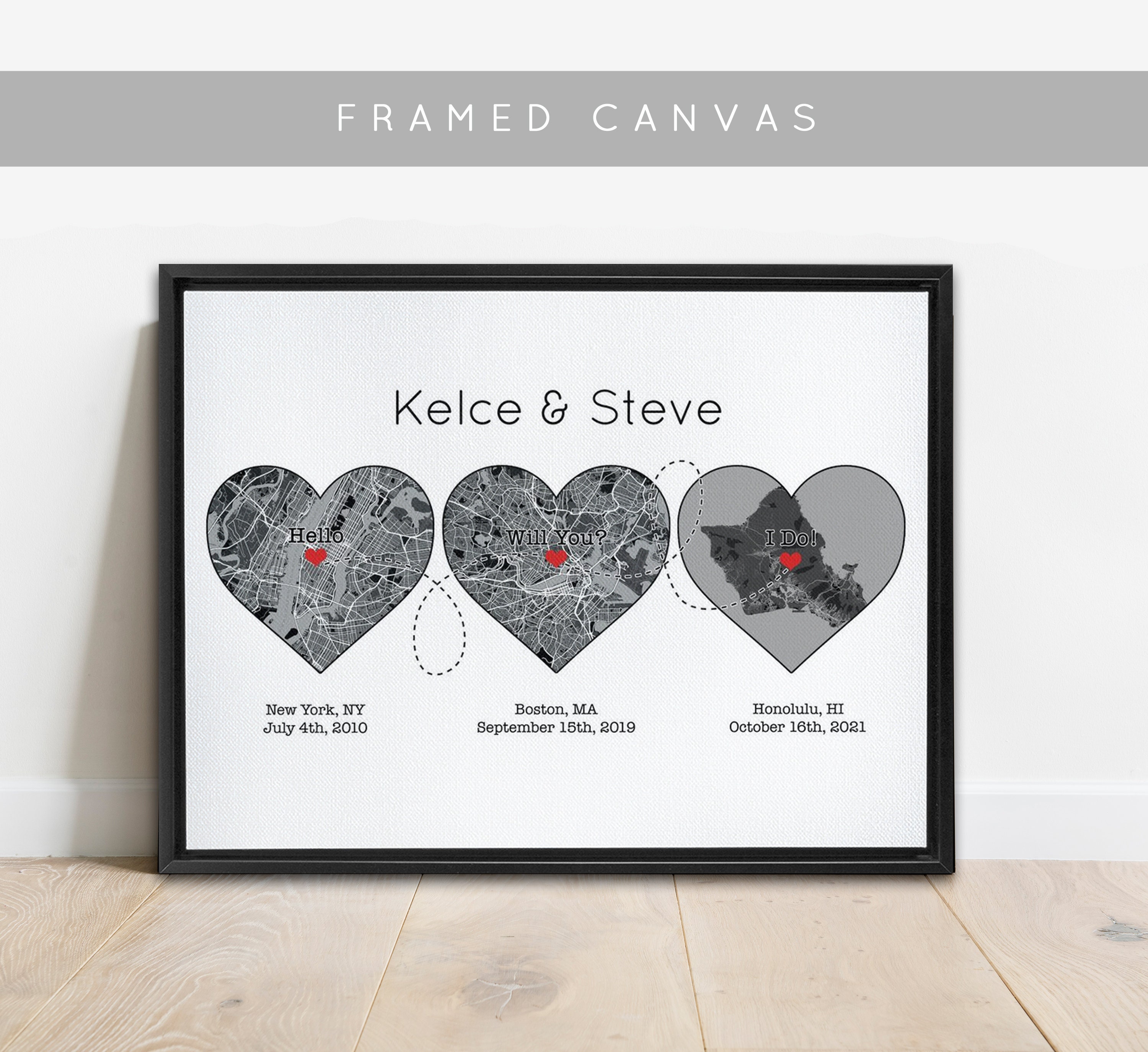 First Day Yes Day Best Day Custom Map Where It All Began - Etsy