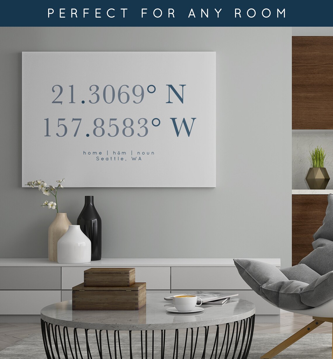 Minimalist Coordinates Print Latitude Longitude Print New - Etsy