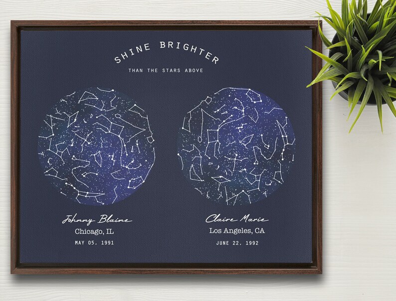 Star Map Custom Star Map 2 Sky Star Maps Constellation - Etsy Australia