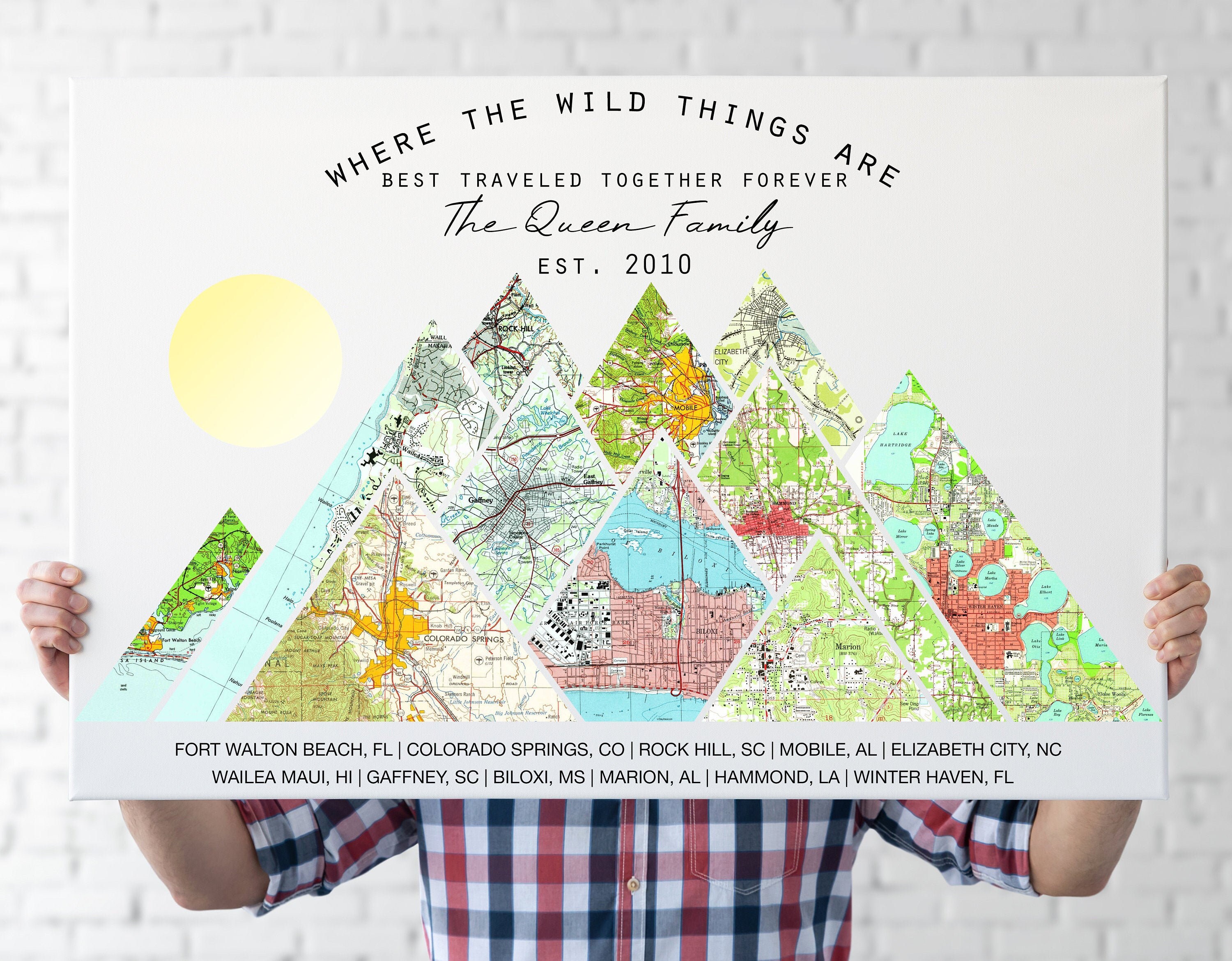 PERSONALIZED ADVENTURE MAP Mountain Wall Art Map Art Custom - Etsy Canada