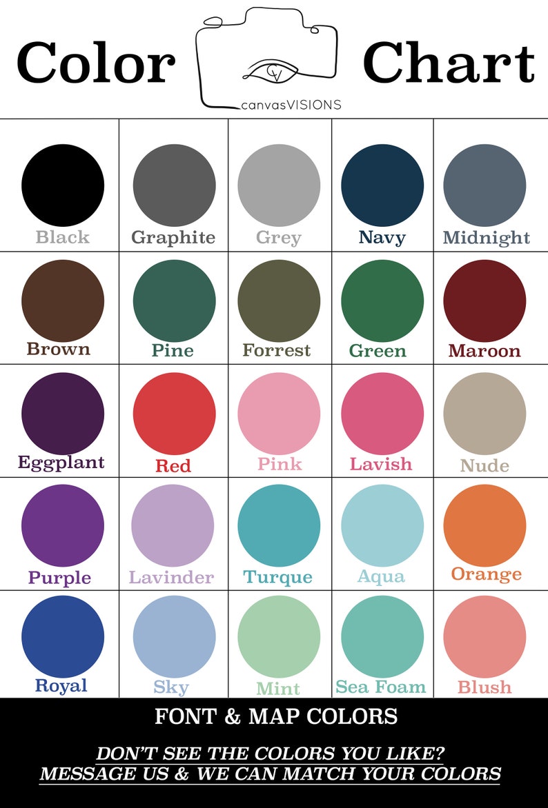 Custom Map Minimalist Map Print Personalized Map Print Set | Etsy