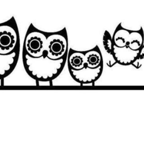 Owl Vinyl Decal - Etsy