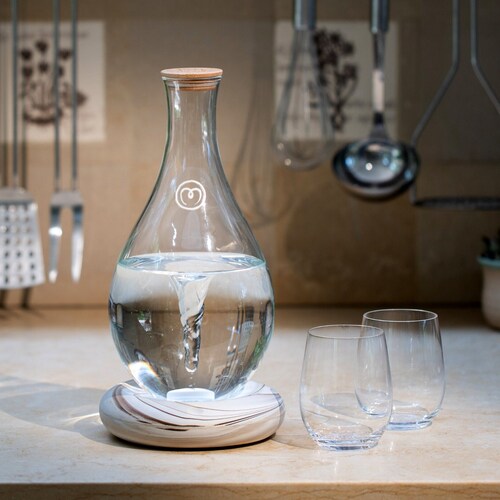 Mayu Swirl Structured Water Pitcher With Innovative Vortex - Etsy