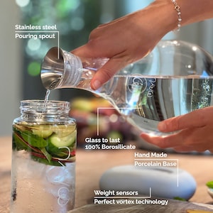 MAYU Swirl Structured Water Pitcher With Innovative Vortex Technology ...