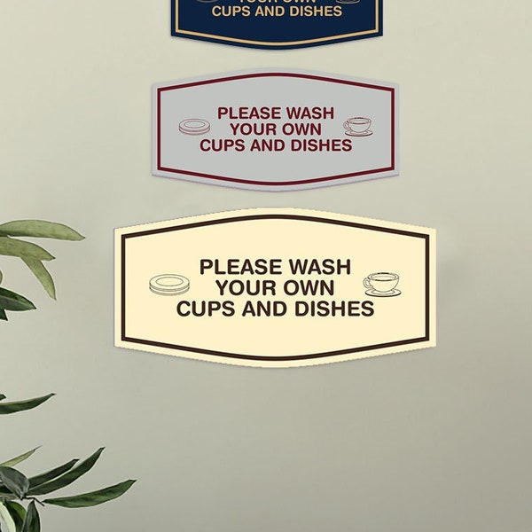 Wash Dishes Sign - Etsy
