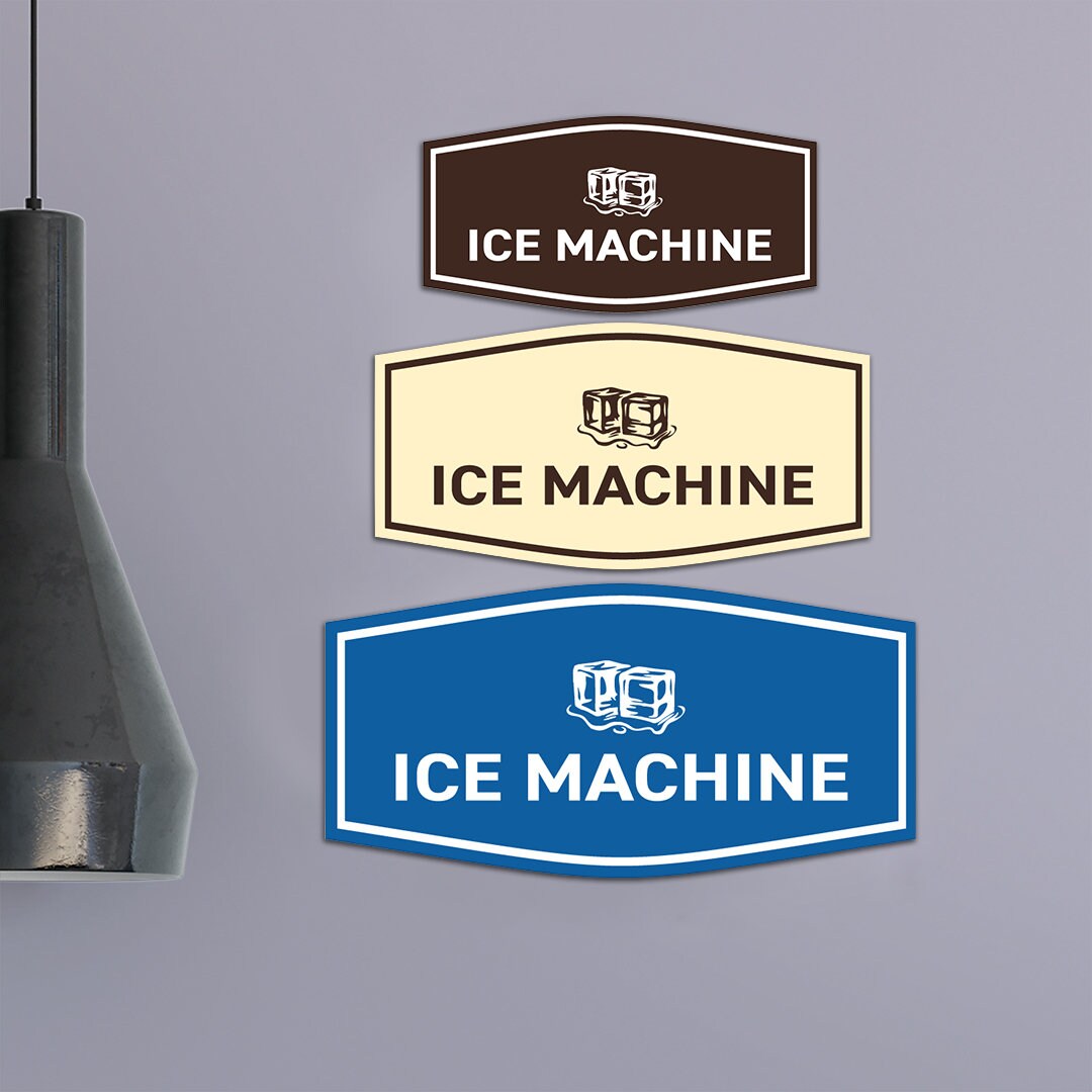 Fancy Ice Machine Wall or Door Sign - Etsy