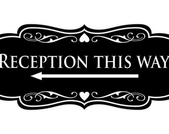 Reception Arrow | Etsy