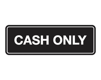 Cash Discount Sign | Etsy