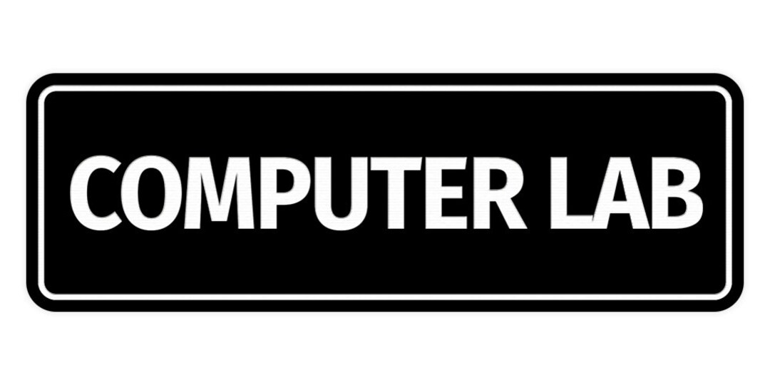 Standard Computer Lab Wall or Door Sign - Etsy