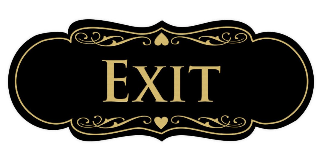 Designer EXIT Sign - Etsy