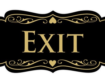 Retro Exit Sign - Etsy