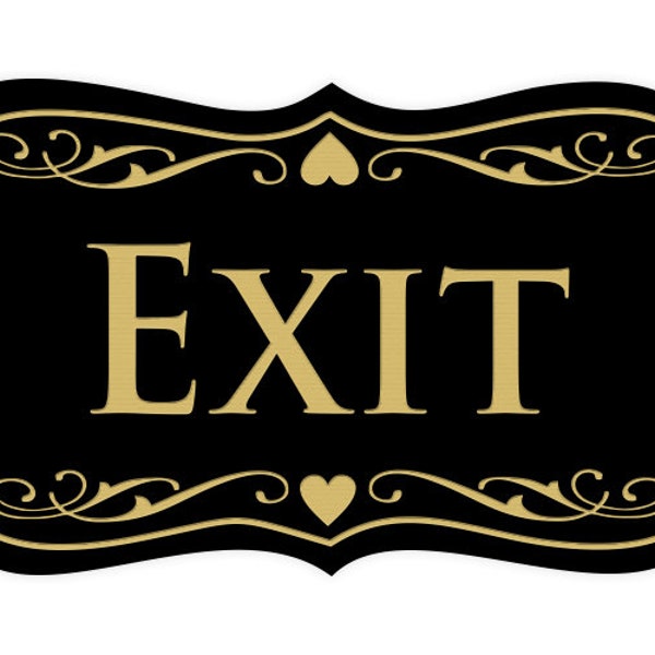 Exit Here Sign - Etsy