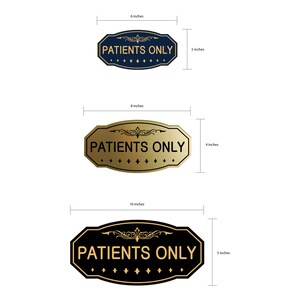 Victorian Patient Only Sign | Etsy