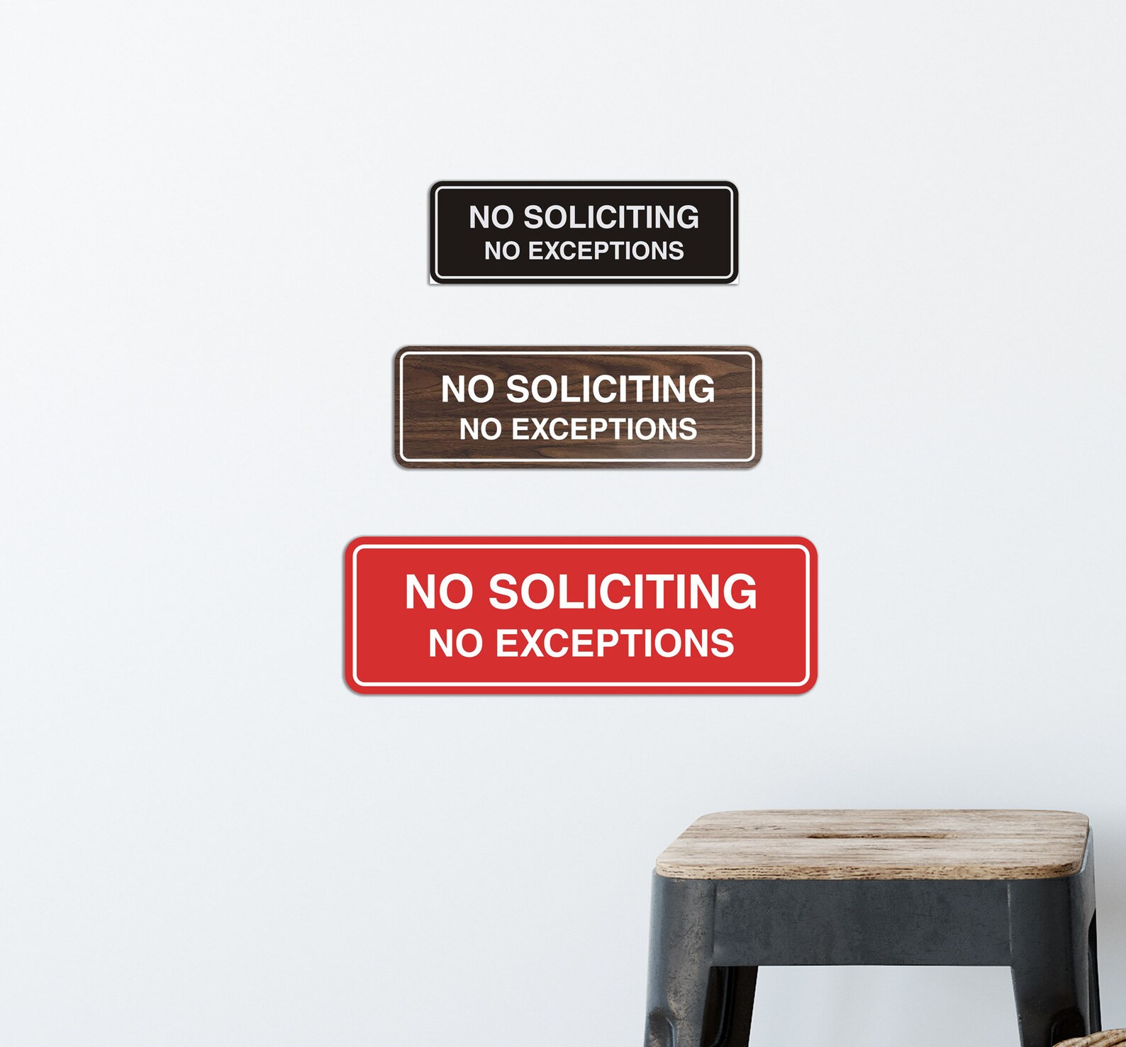 Standard No Soliciting No Exceptions Sign - Etsy
