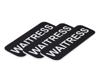 Waitress Name Tag - Etsy