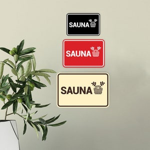 Signs Bylita Classic Framed Sauna Wall or Door Sign - Etsy