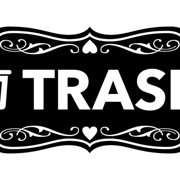 Funny Trash Sign - Etsy