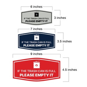 Signs Bylita Fancy If the Trash Can is Full, Please Empty It Wall or ...