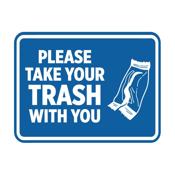 Please Trash Sign - Etsy