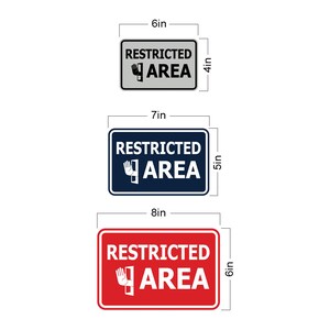 Classic Framed Restricted Area Wall or Door Sign - Etsy