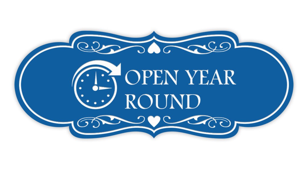 Designer Open Year Round Wall or Door Sign - Etsy