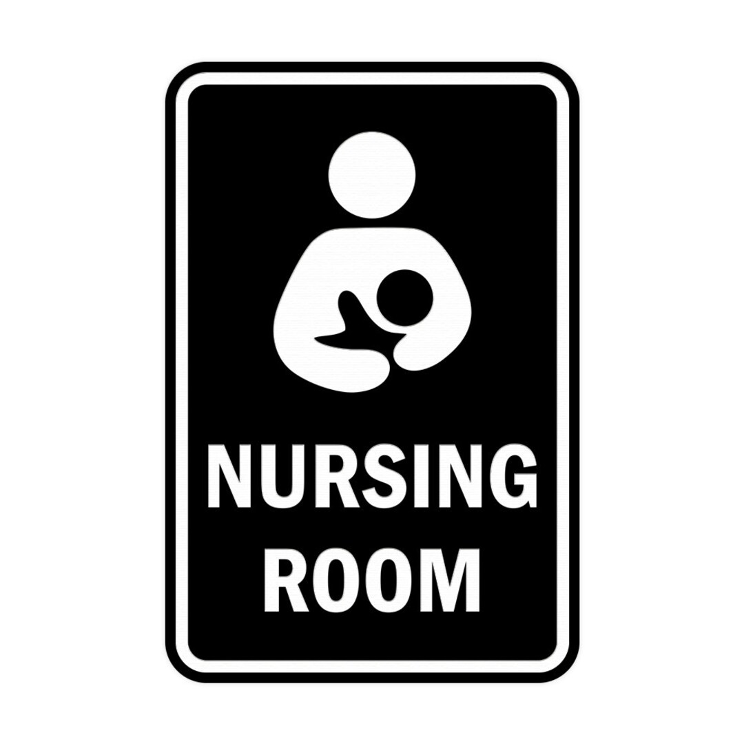 Portrait Round Nursing Room Sign - Etsy