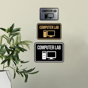 Classic Framed Computer Lab Wall or Door Sign - Etsy