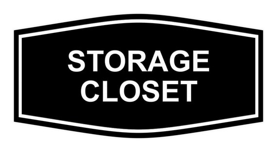 Signs Bylita Fancy Storage Closet Sign - Etsy