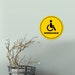 Circle Plus Wheelchair Wall or Door Sign Easy Installation - Etsy