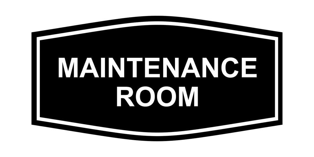 Fancy Maintenance Room Wall or Door Sign - Etsy