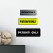 Signs Bylita Standard Patients Only Sign - Etsy
