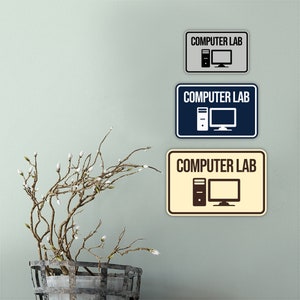 Classic Framed Computer Lab Wall or Door Sign - Etsy