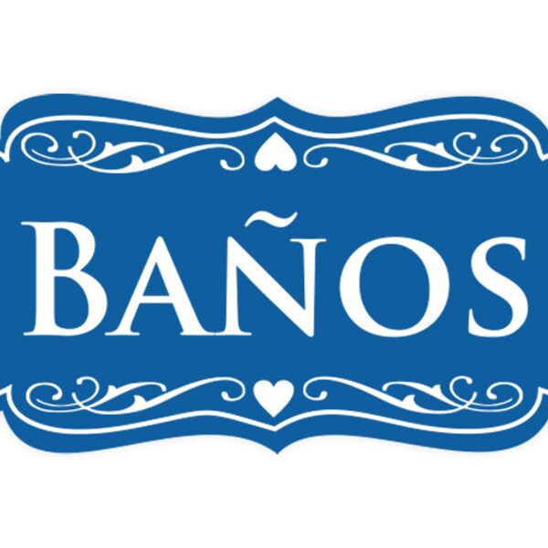 Baños Sign - Etsy